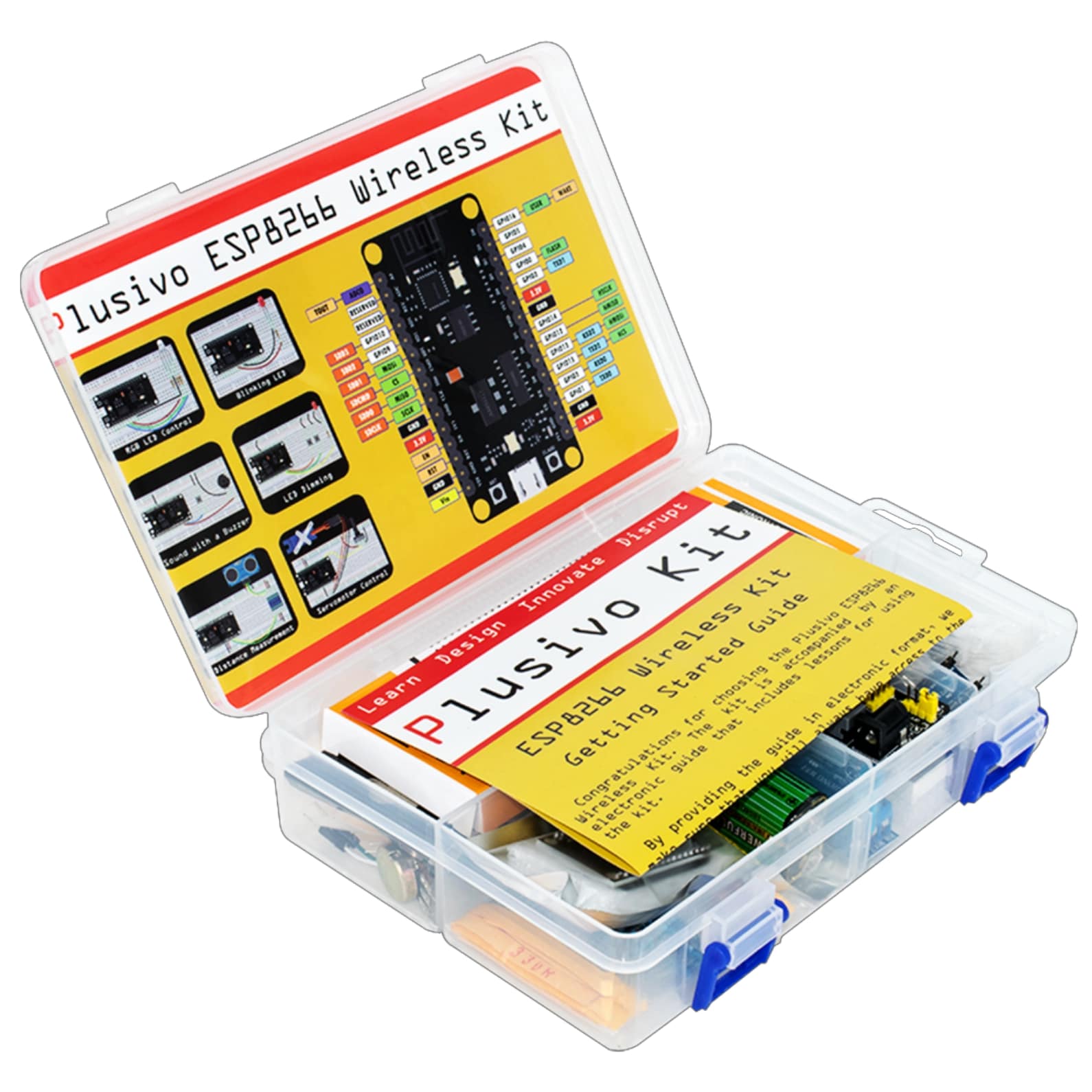 Plusivo Wireless Super Starter Kit With Esp8266 Programmable With Arduino Ide
